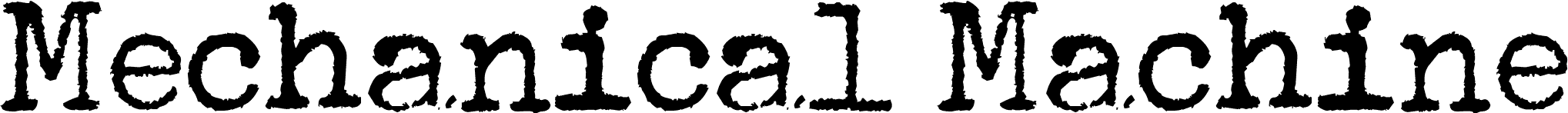 Mechanical Machine font | Fonts2u.com