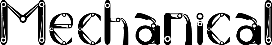 Mechanical font | Fonts2u.com