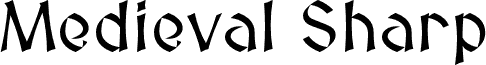 Medieval Sharp Bold font