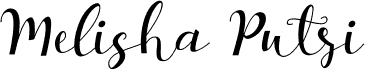Melisha Putri font