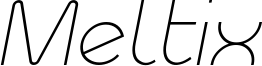 Meltix Light Demo font | Fonts2u.com