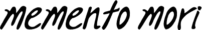 Memento Mori Demo font