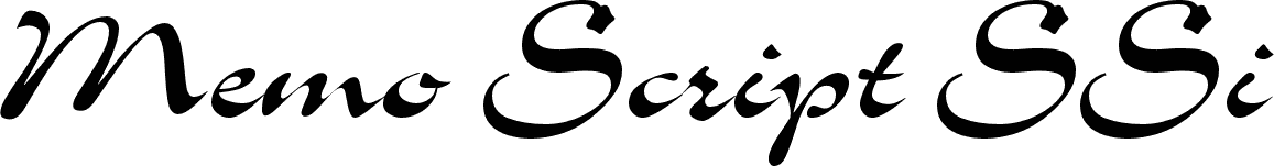 Memo Script SSi font | Fonts2u.com