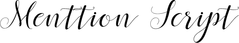 MenttionScript font