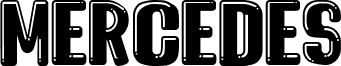Mercedes 3D Regular font