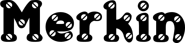 Merkin Skroo font