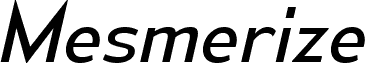 MesmerizeBk-Regular font