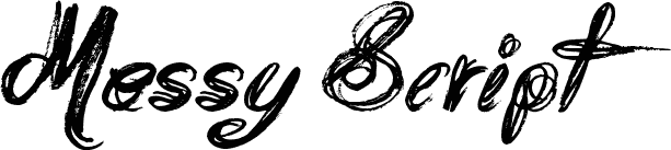 Messy Script font