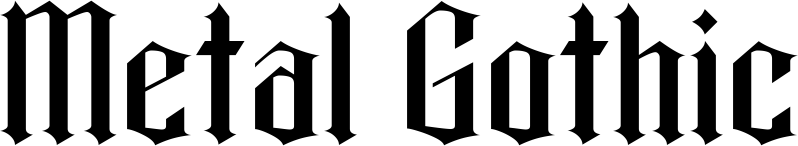 Metal Gothic - Demo Version Regular font | Fonts2u.com