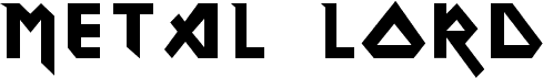 MetalLord-Regular font