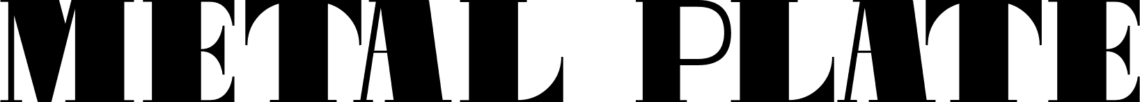 Metal Plate font