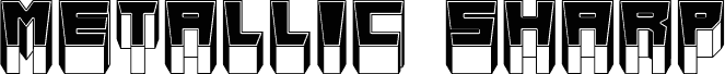 Metallic Sharp Filled Regular font | Fonts2u.com