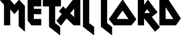 Metal Lord font