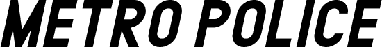 METRO POLICE BOLD Bold font | Fonts2u.com