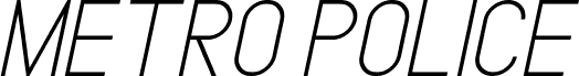METRO POLICE LIGHT font | Fonts2u.com