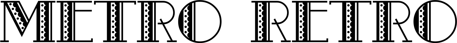 Metro-Retro font | Fonts2u.com