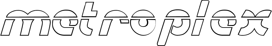 Metroplex Outline Laser font