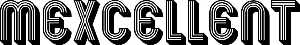 Mexcellent 3D font | Fonts2u.com