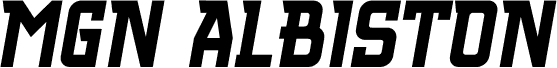 MGN Albiston Bold font