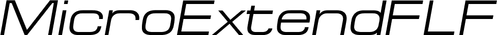 MicroExtendFLF font