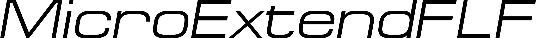 MicroExtendFLF-Italic font | Fonts2u.com