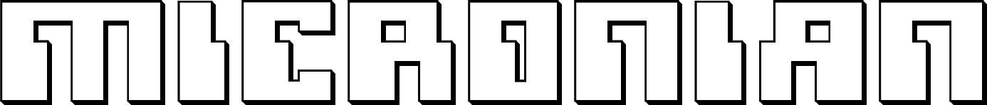 Micronian 3D font | Fonts2u.com