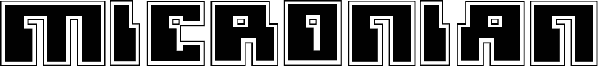 Micronian font