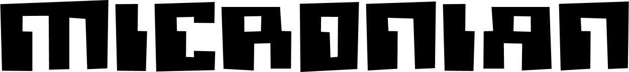 Micronian Blown font | Fonts2u.com