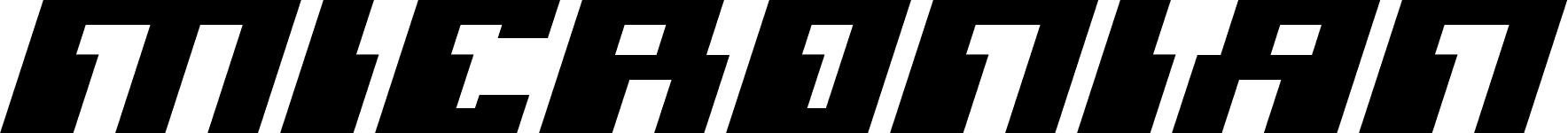 Micronian Expanded Italic font | Fonts2u.com