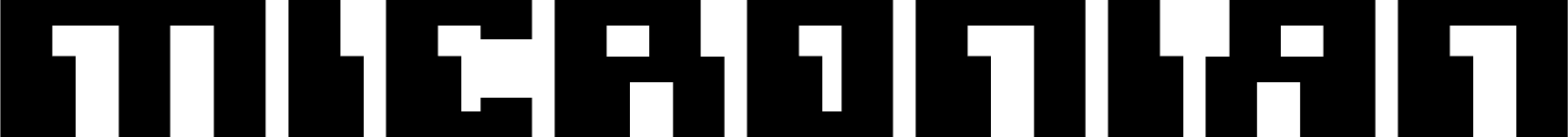 Micronian Expanded font | Fonts2u.com