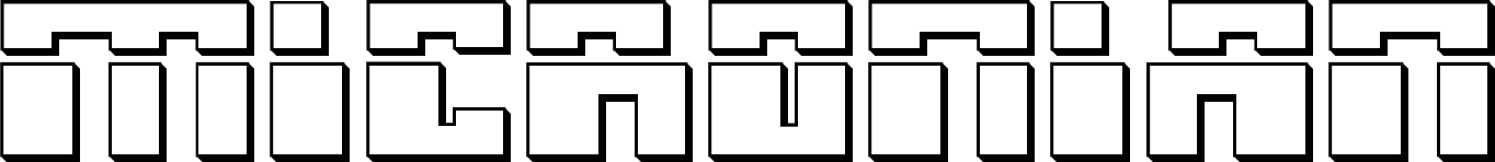 Micronian Laser 3D font | Fonts2u.com