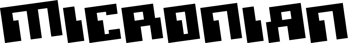 Micronian Rotate font | Fonts2u.com