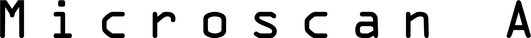Microscan A fonte | Fonts2u.com