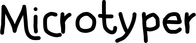 Microtyper Regular font
