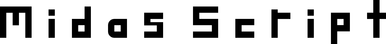 Midas Script Blocked Regular font