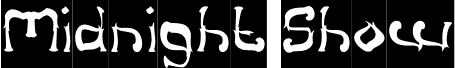 midnight show font | Fonts2u.com
