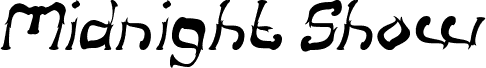 midnight show font | Fonts2u.com
