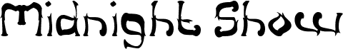 midnight show font | Fonts2u.com