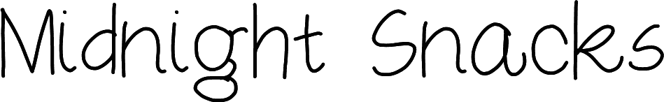 midnight snacks font | Fonts2u.com
