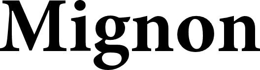 Mignon-Bold font