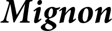 Mignon-Regular font | Fonts2u.com