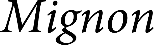 Mignon-It font