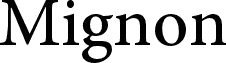 Mignon-Regular font | Fonts2u.com