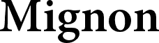 Mignon-Regular font | Fonts2u.com