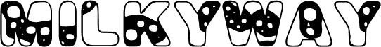 Milkyway Regular font | Fonts2u.com