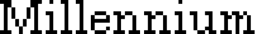 Millennium Bold font | Fonts2u.com