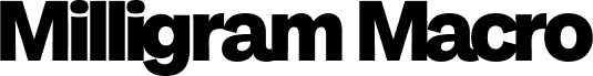 Milligram Macro Trial Bold font