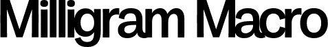Milligram Macro Trial Bold font