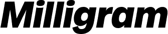Milligram Trial Italic font | Fonts2u.com