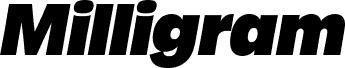 Milligram Trial Bold font